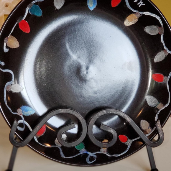 Dining | Hand Painted Holiday Plates Set Of 4 | Poshmark